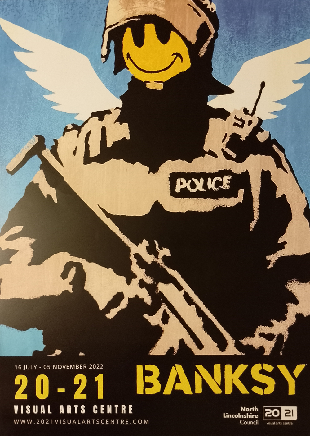 Banksy 20-21 Visual Arts Centre Exhibition Poster - ThePapillon.Gallery