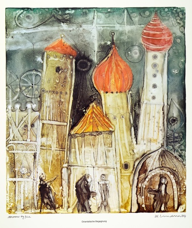 Walter Lindner (1936-2007) 'Orientalische Begegnung (1974 ...