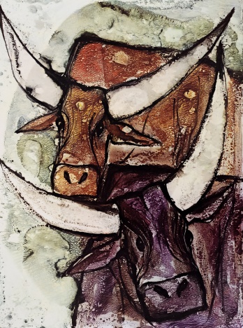 Walter Lindner (1936-2007) 'Stiere (1971)' - ThePapillon.Gallery